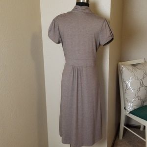 zero | Dresses | Zero Clothing Brown Faux Wrap Dress | Poshmark